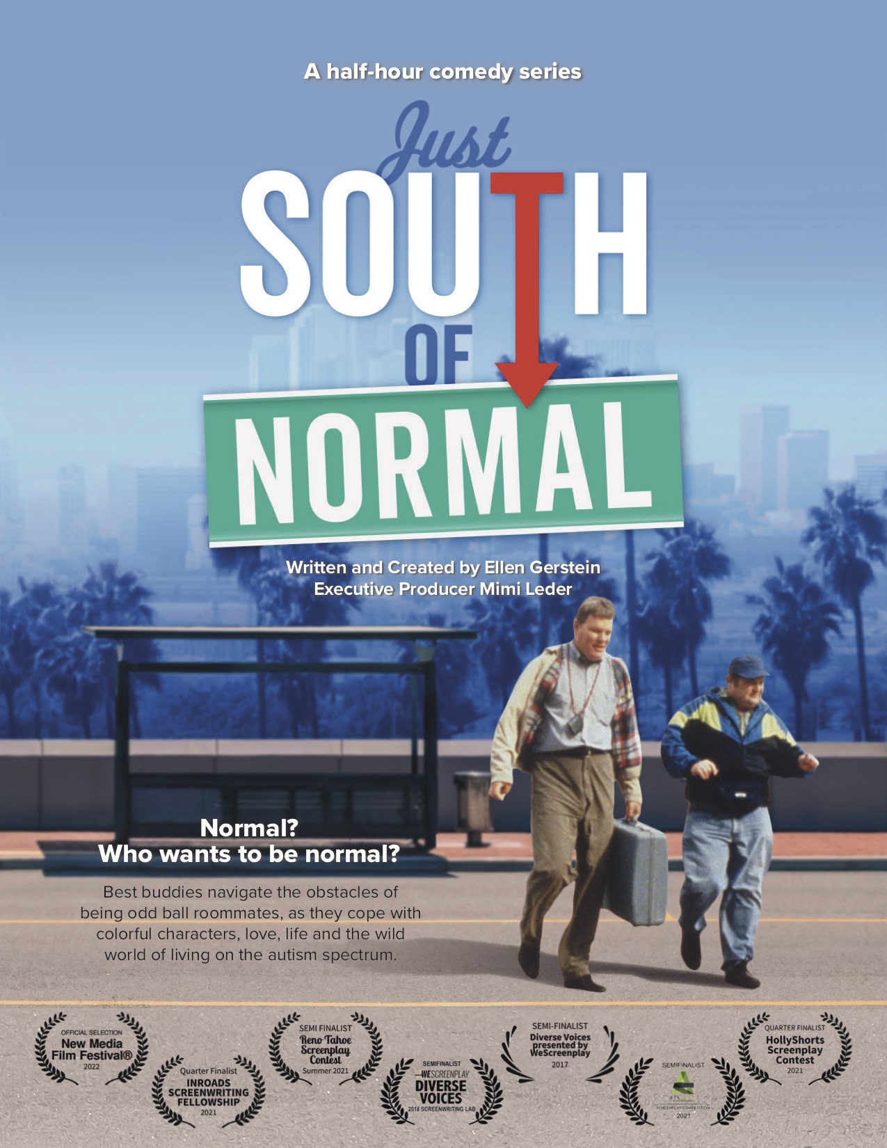 Ellen Gerstein JUST SOUTH OF NORMAL POSTER 2022